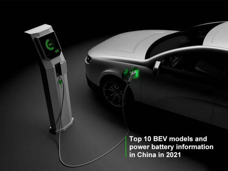 Top 10 BEV models and power battery information in china in 2022 ...