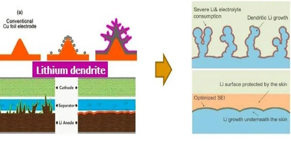 Formation mechanism and prevention of lithium dendrite - TYCORUN ENERGY