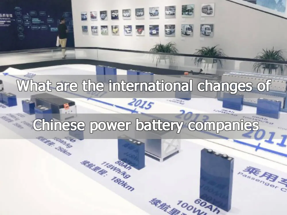 What are the international changes of Chinese power battery companies ...