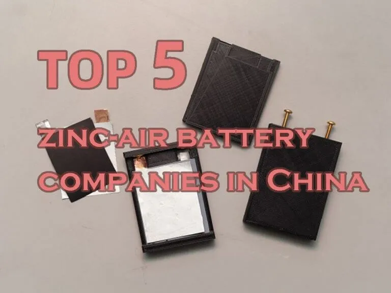 Top 5 zinc air battery companies in China - TYCORUN ENERGY