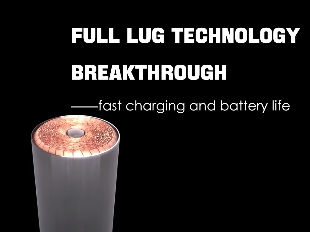 Full lug technology breakthrough - fast charging and battery life ...
