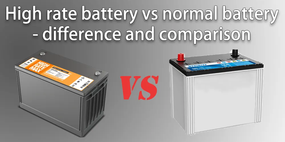 Comprehensive understanding of high rate battery and its applications ...