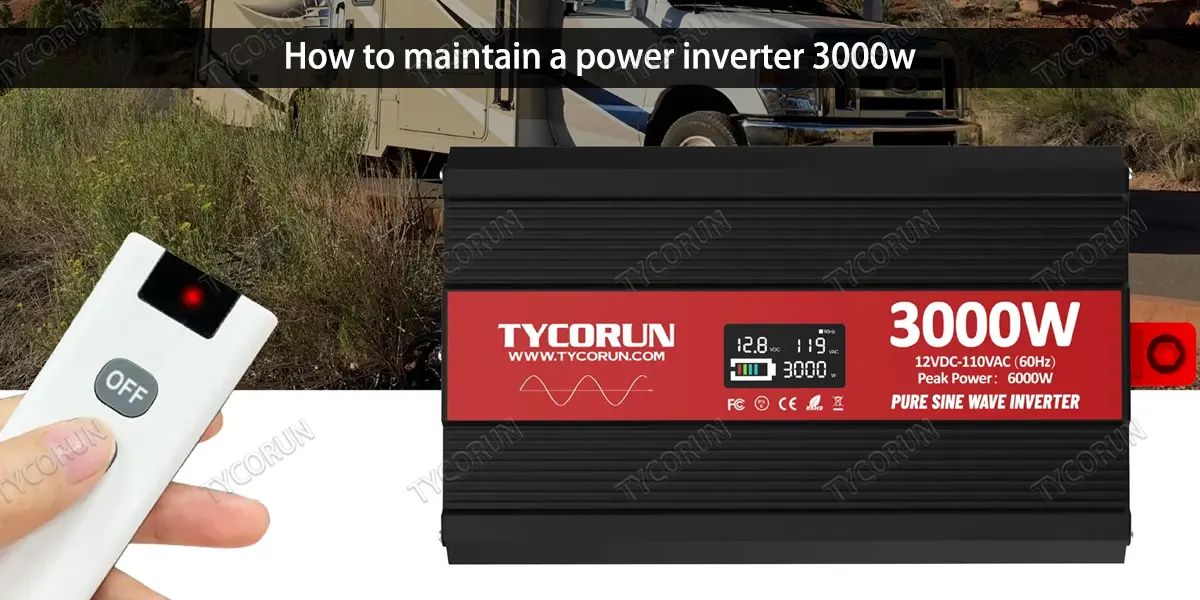Power inverter 3000w pure sine wave - TYCORUN ENERGY