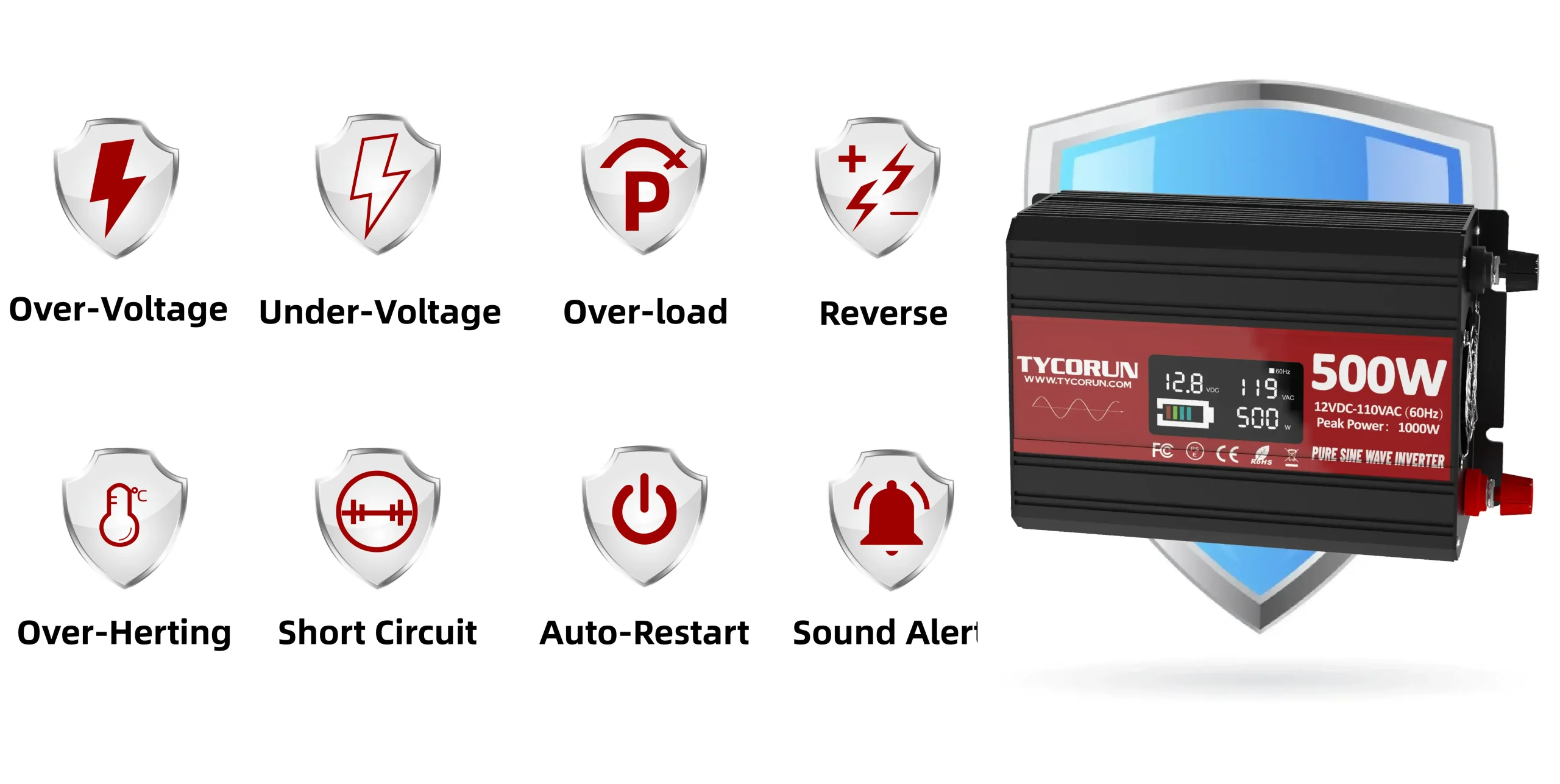 500w power inverter - TYCORUN ENERGY
