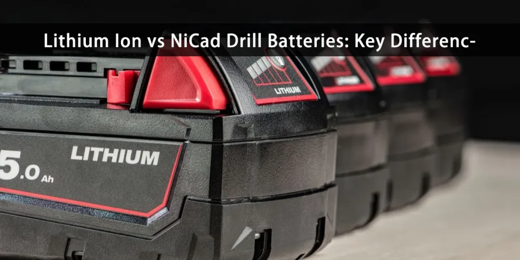 Choosing the Right Tool: Lithium Ion vs NiCad Drill Batteries Explained ...